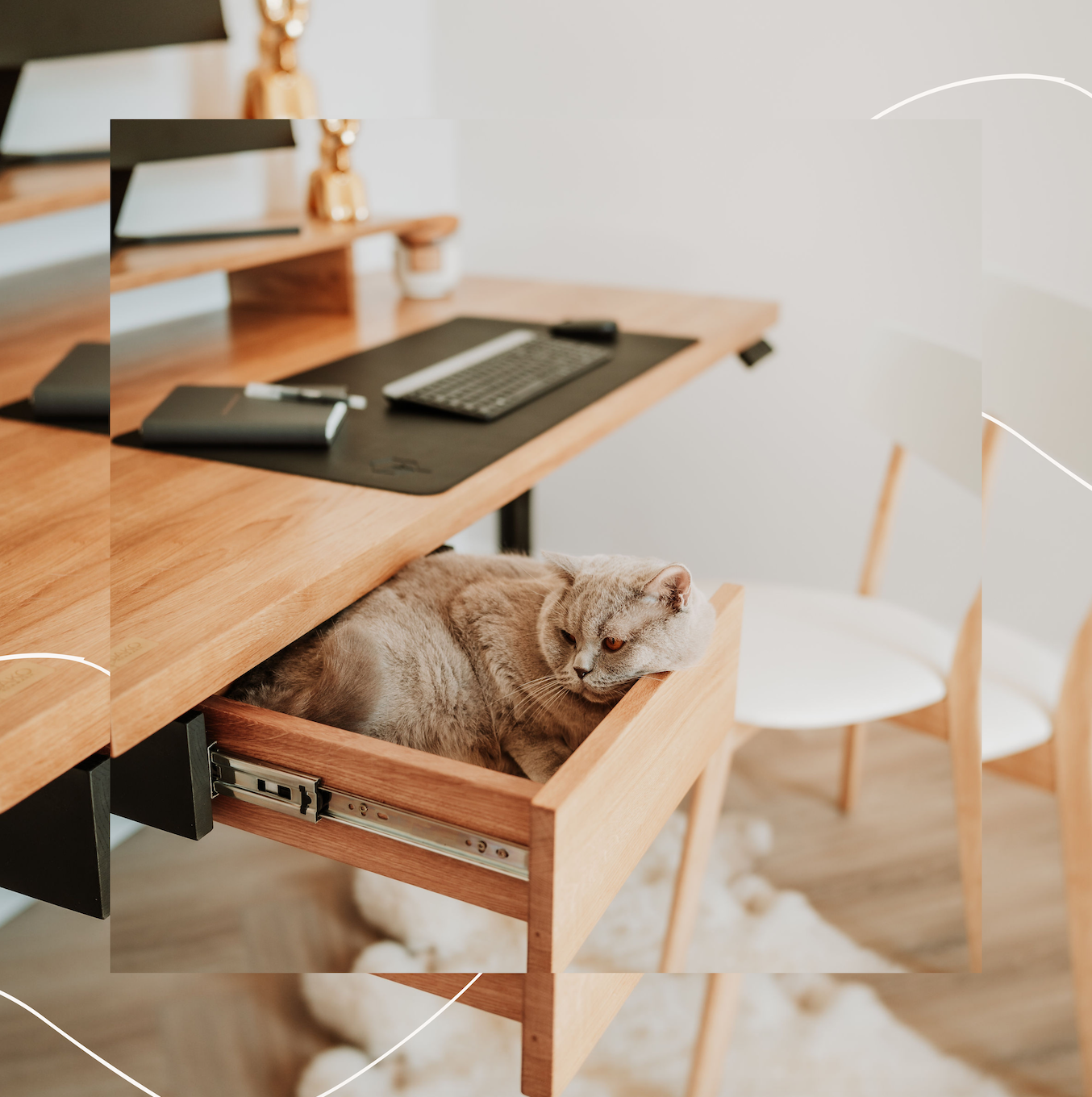 TRANSFORM YOUR WORKSPACE WITH THE MINO SOLID OAK DRAWER | OAKO Denmark